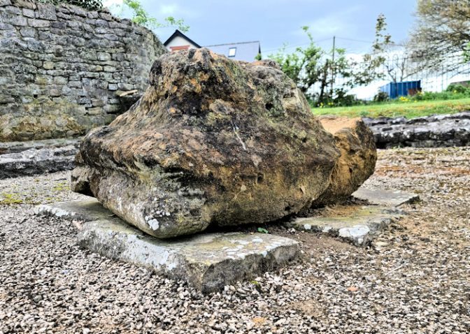 Roman carved stone at Caerwent Basilica – Parth3D – the 3D zone